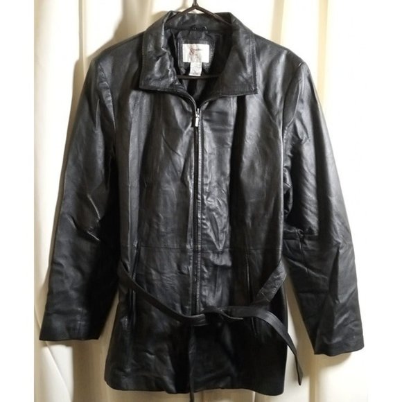 Madison & Max | Jackets & Coats | Madison Max 0 Leather Shell Womens ...